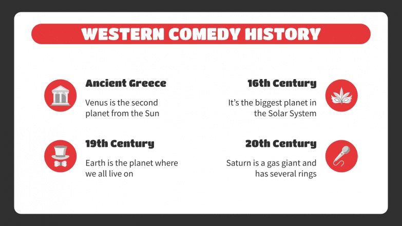 History of Comedy Lesson Google Slides & PowerPoint