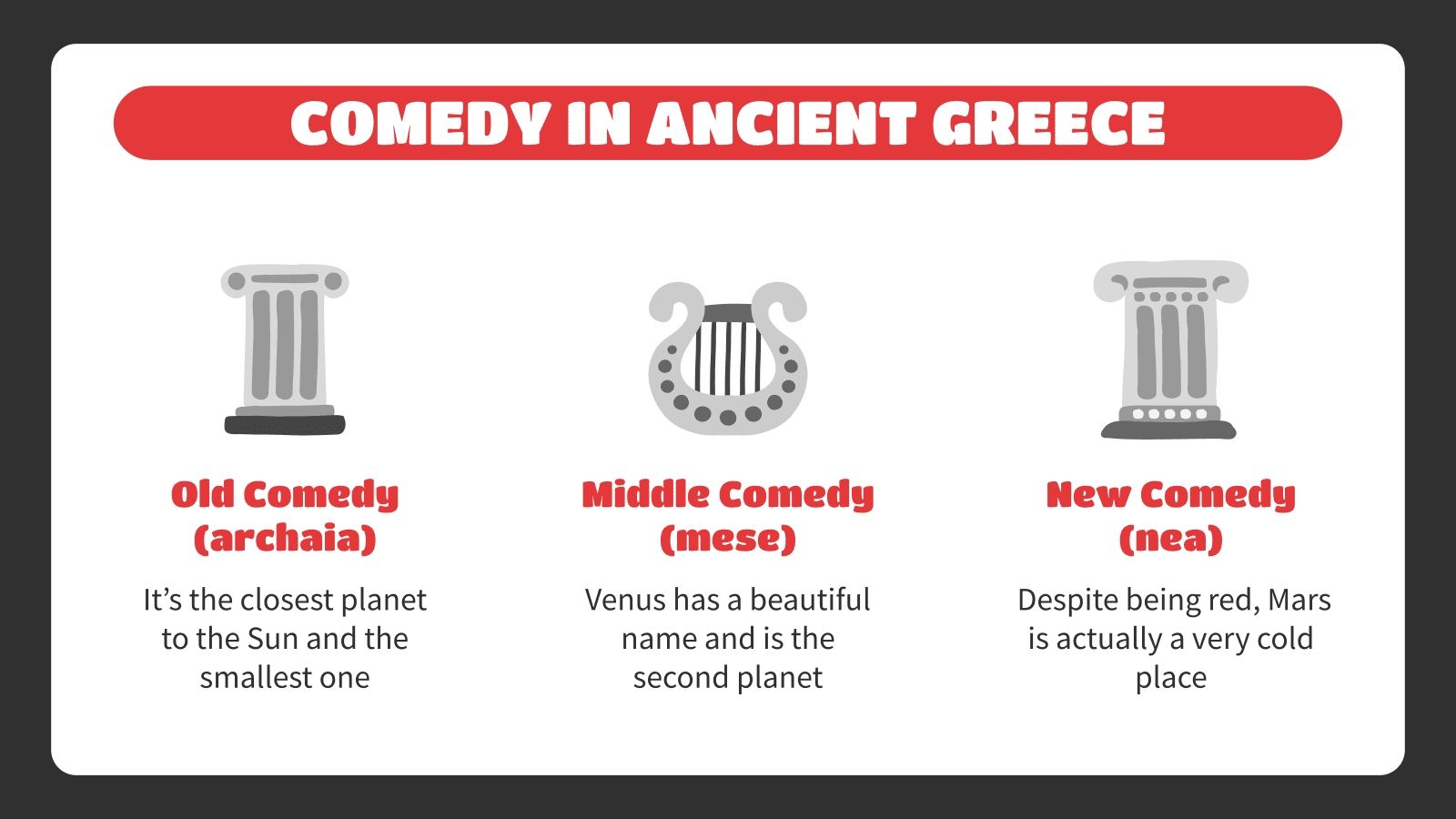 History of Comedy Lesson Google Slides & PowerPoint