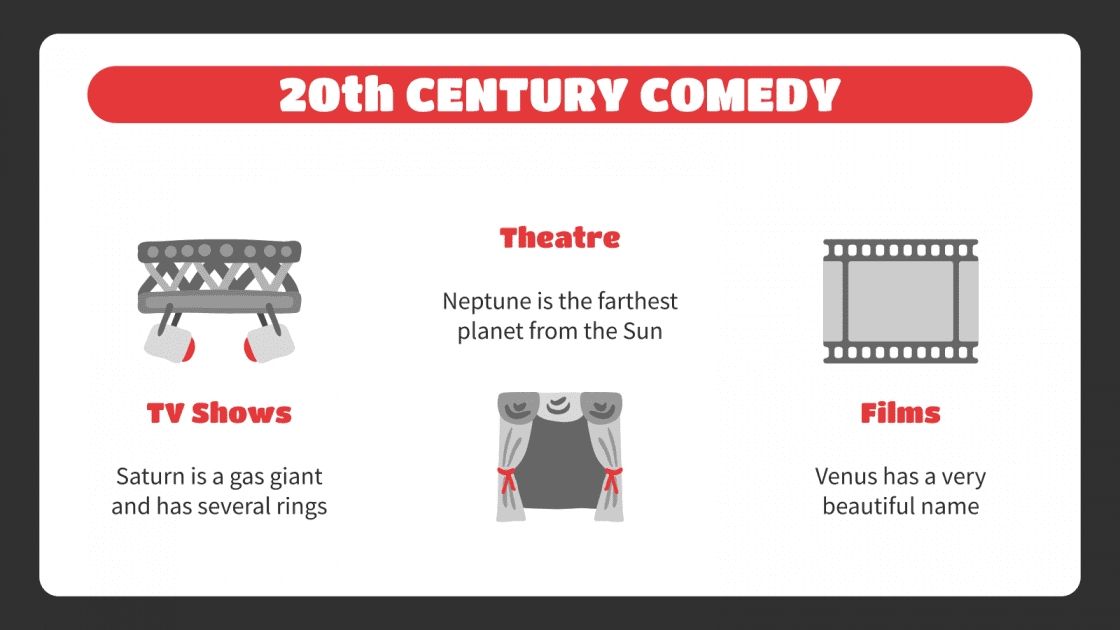 History of Comedy Lesson Google Slides & PowerPoint