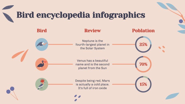 Bird Encyclopedia Infographics | Google Slides & PowerPoint