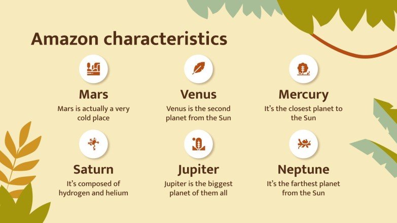 Animals of the Amazon Minitheme | Google Slides & PPT