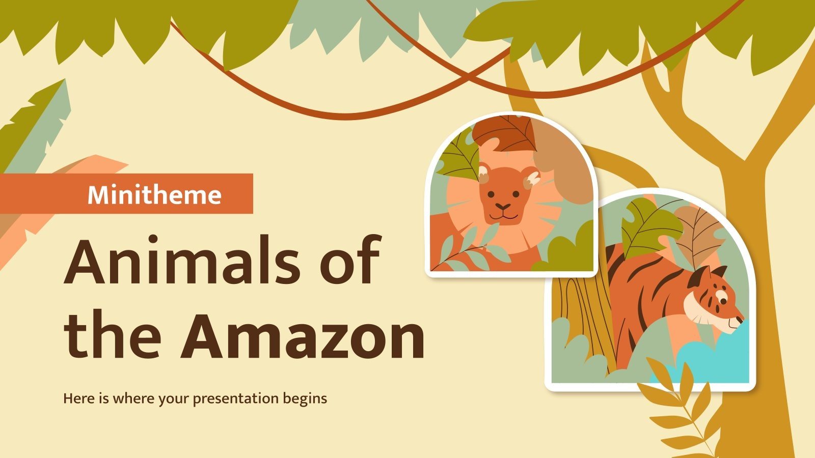 Plantillas gratis sobre el zoo para Google Slides y PPT