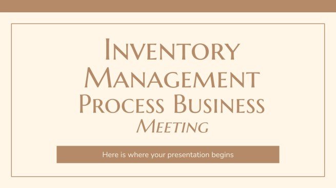 Inventory Management Process Business Meeting