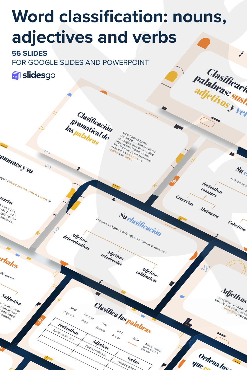 Word Classification: Nouns, Adjectives and Verbs