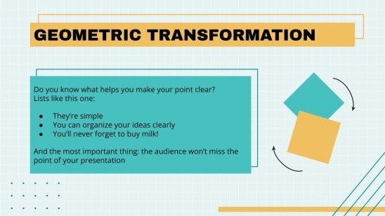 Cours sur les transformations géométriques pour le lycée