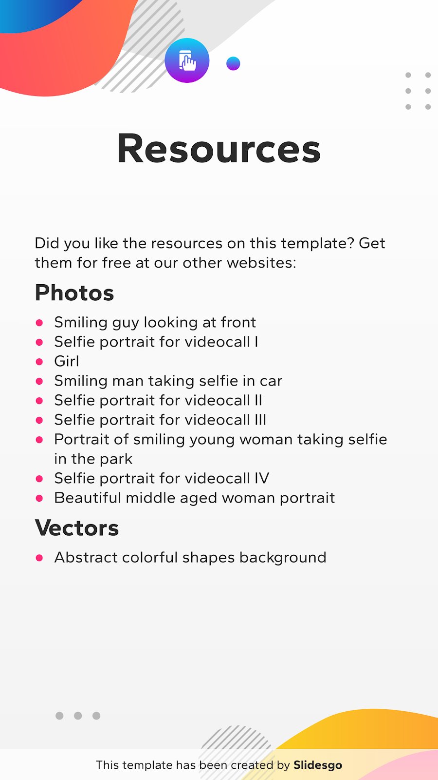 Abstract Design vCard | Google Slides & PowerPoint
