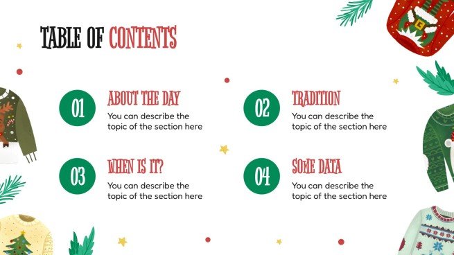 US National Ugly Christmas Sweater Day | Google Slides & PPT