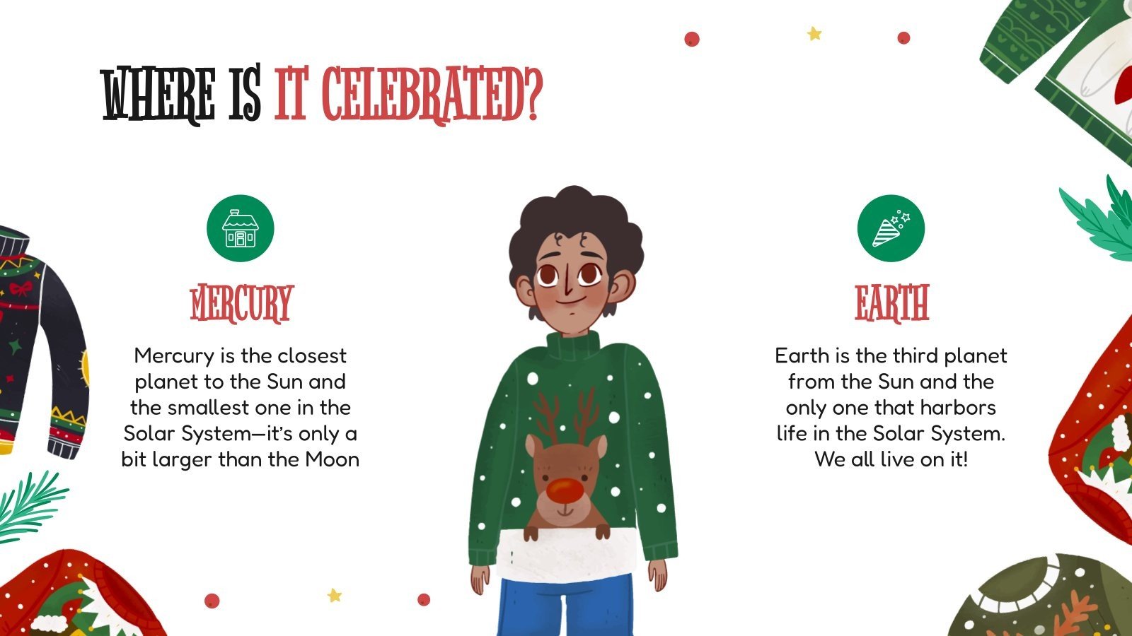 US National Ugly Christmas Sweater Day | Google Slides & PPT
