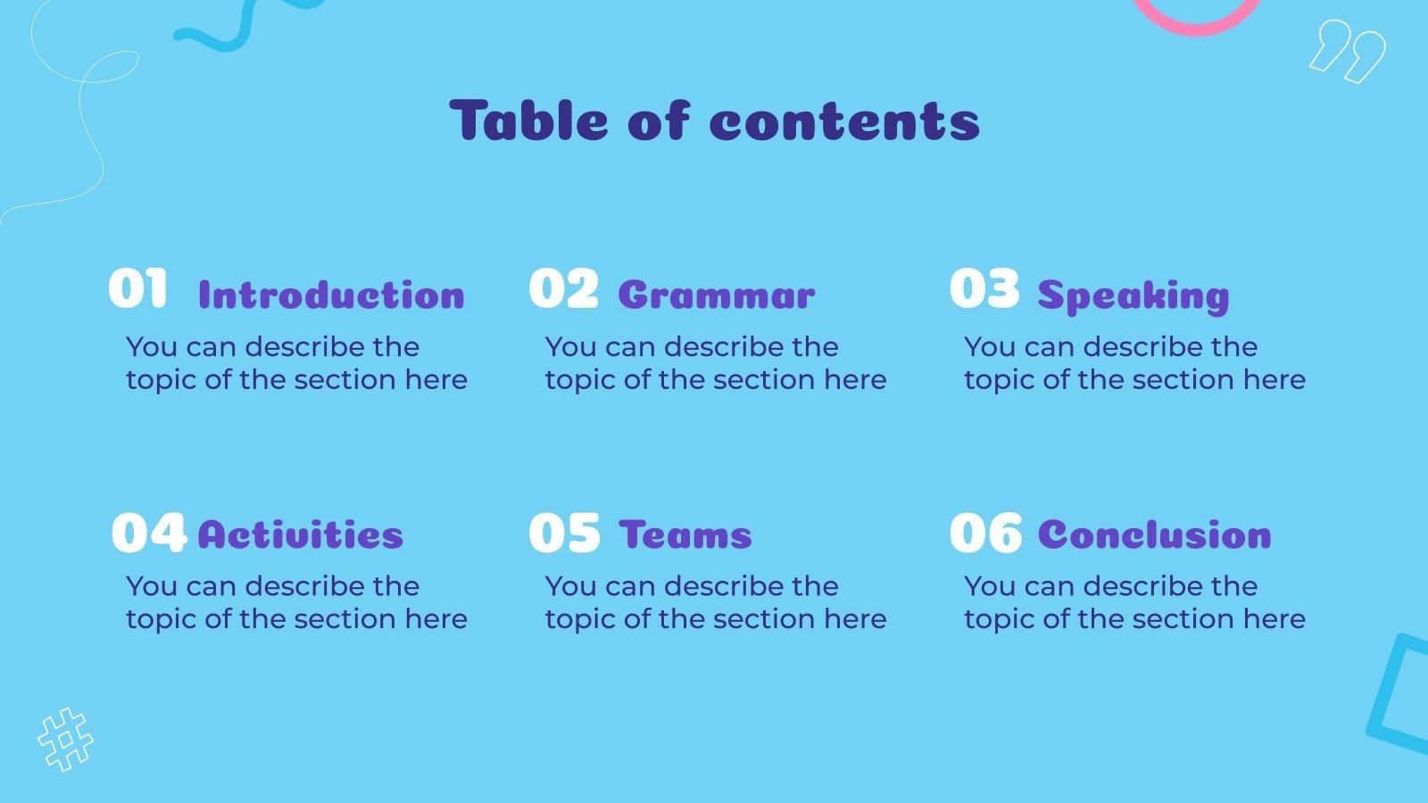 Middle School Activities to Promote Dialogue | Google Slides