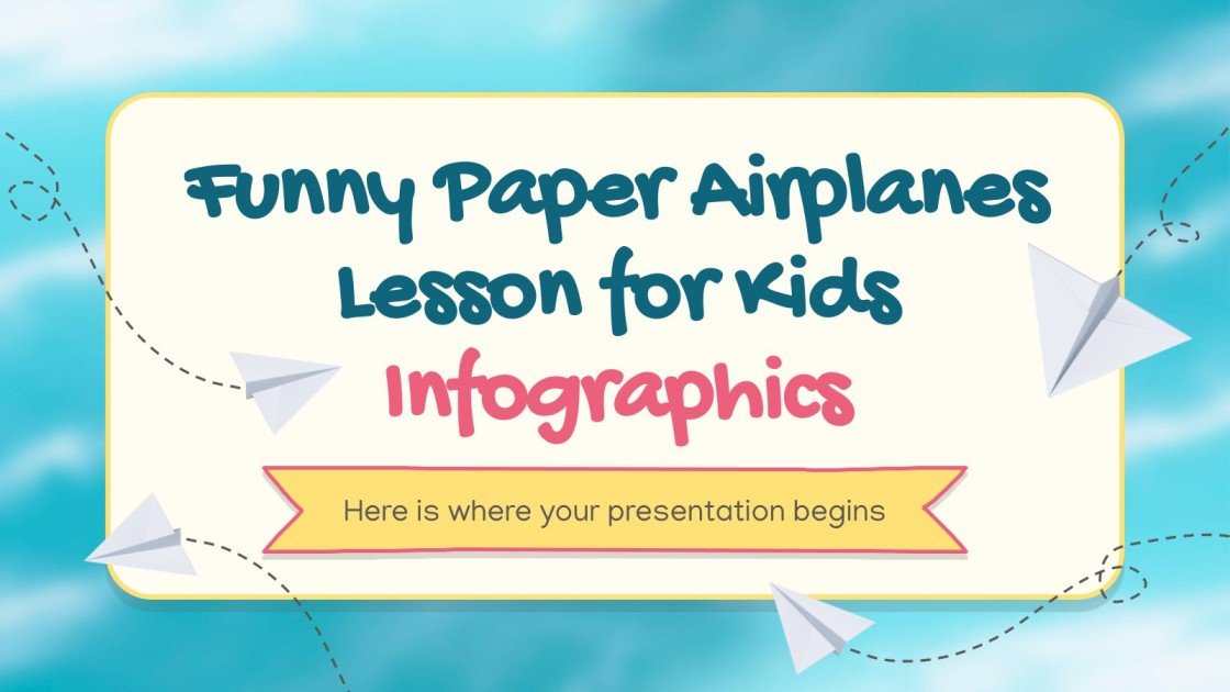Funny Paper Airplanes Lesson for Kids Infographics