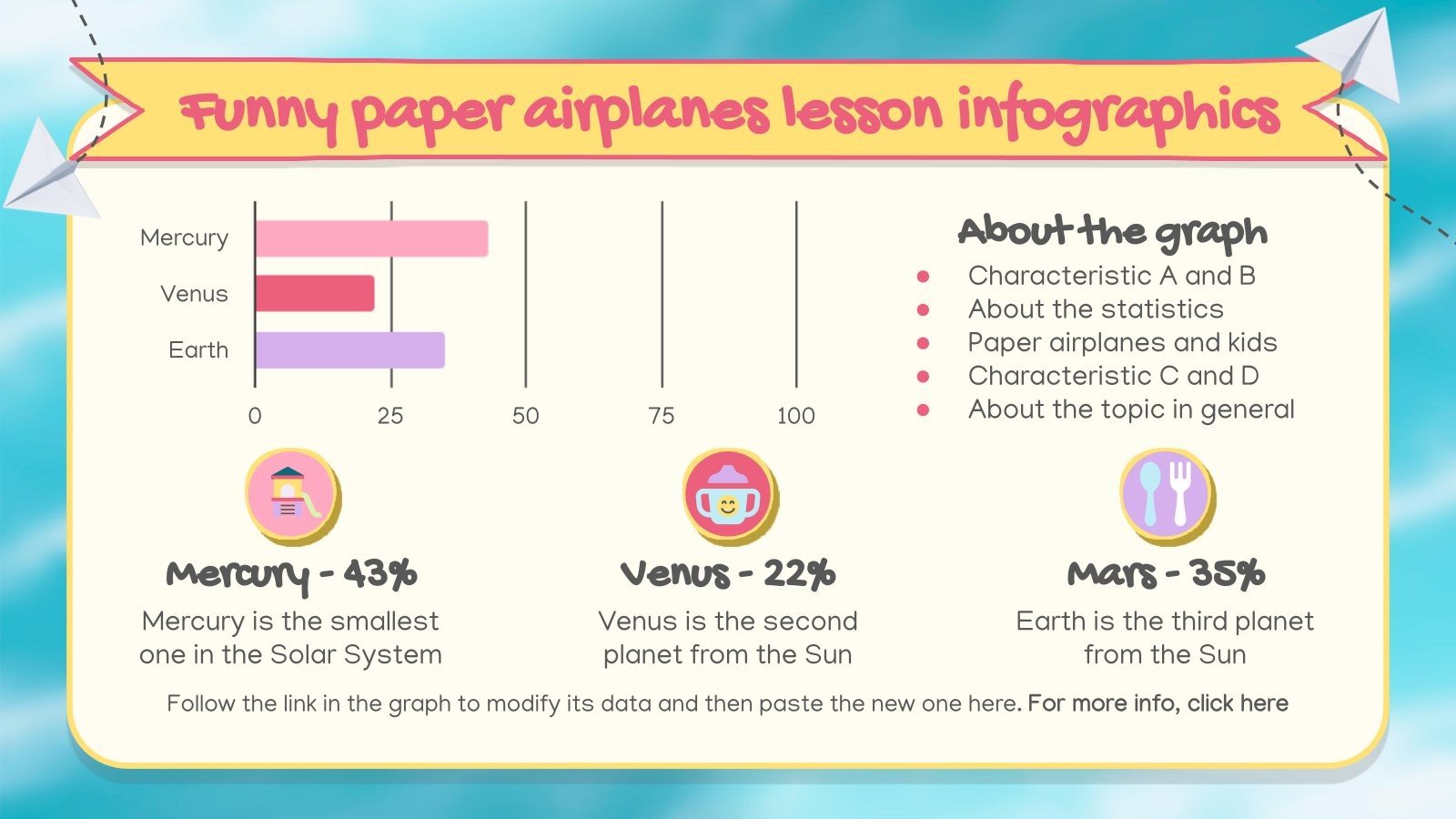 Funny Paper Airplanes Lesson for Kids Infographics