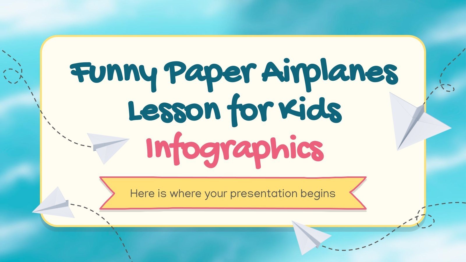 Plantillas gratis sobre aviones para Google Slides y PowerPoint