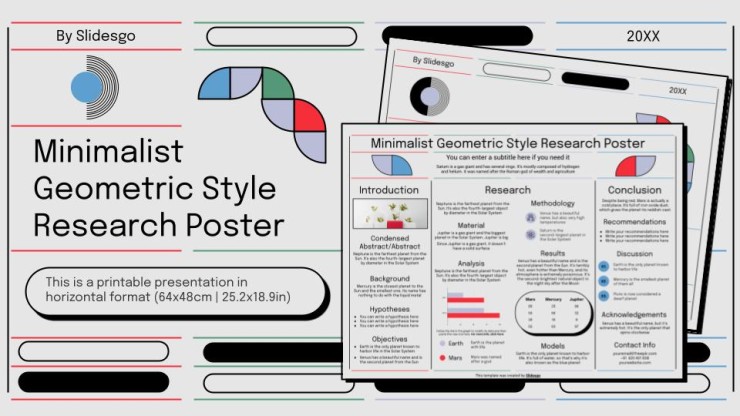 Free Research Posters for Google Slides and PowerPoint