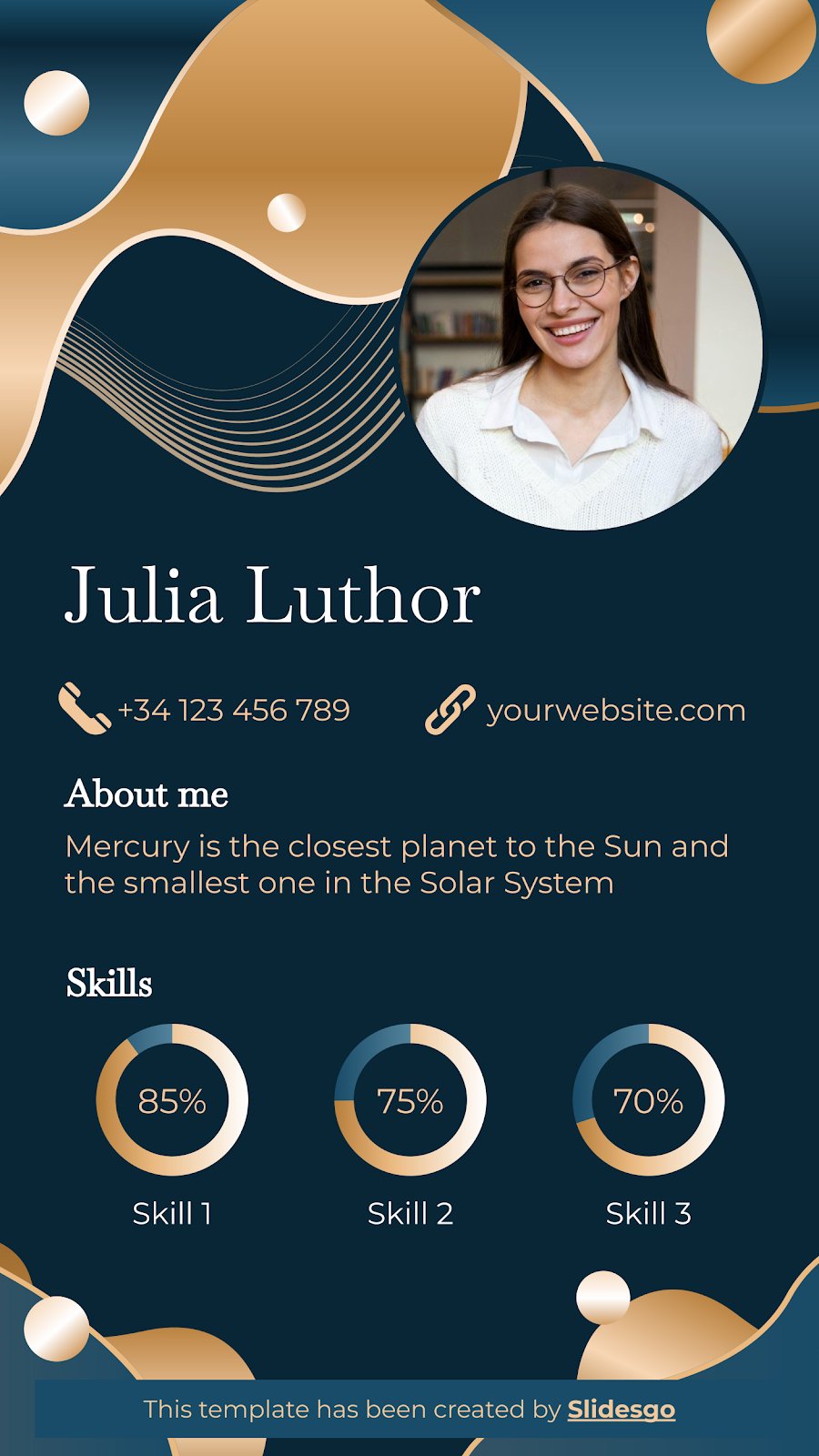 Luxury Digital Business Card | Google Slides & PowerPoint