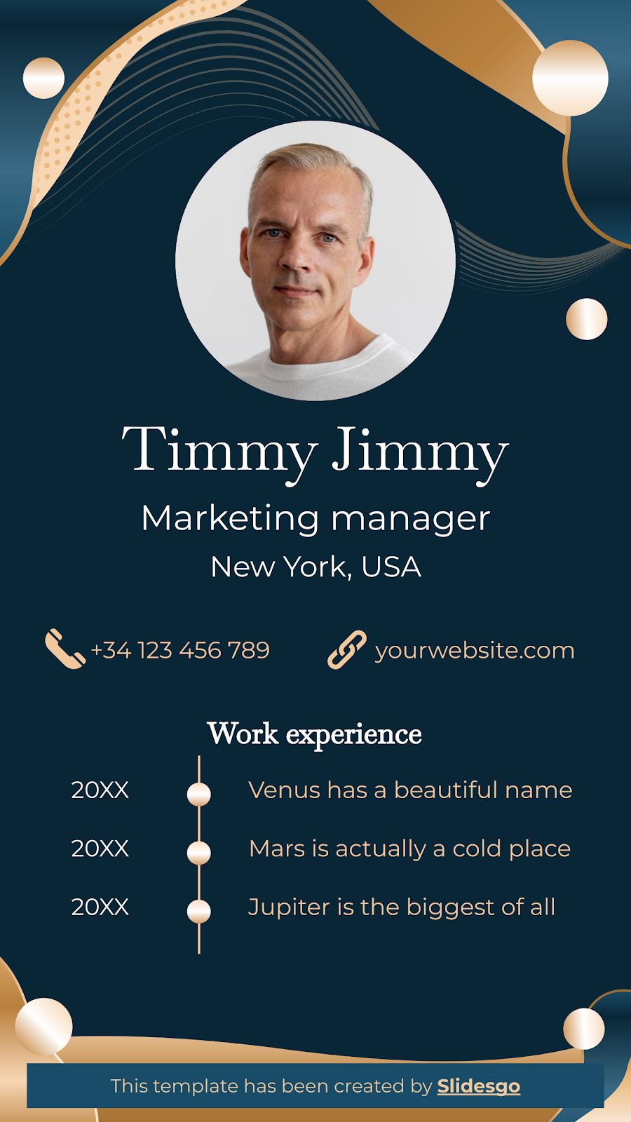 Luxury Digital Business Card | Google Slides & PowerPoint