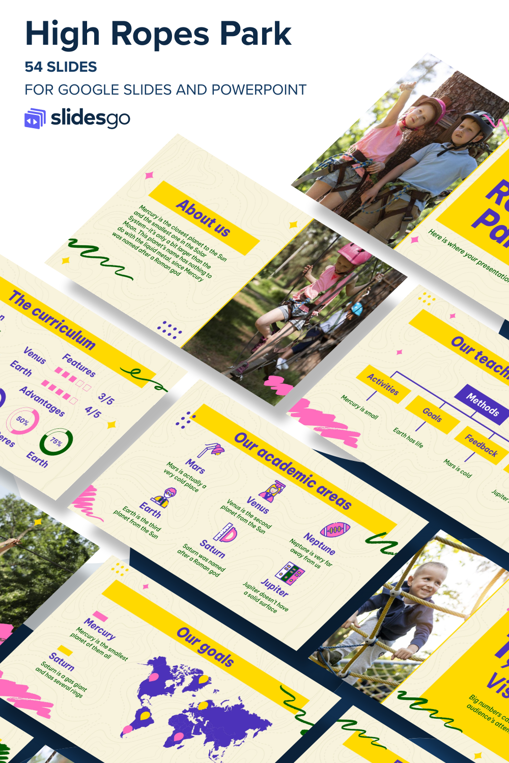 High Ropes Park | Google Slides & PowerPoint template
