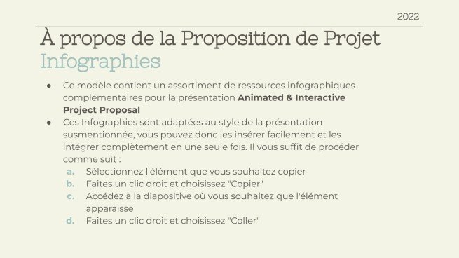 Animated & Interactive Project Proposal Infographics