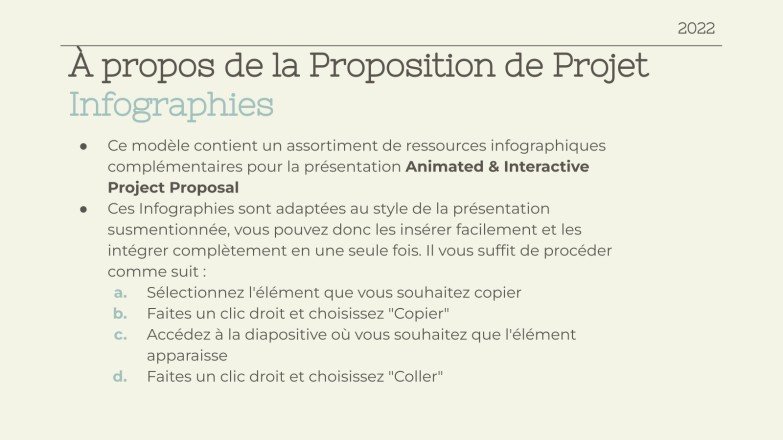 Animated & Interactive Project Proposal Infographics