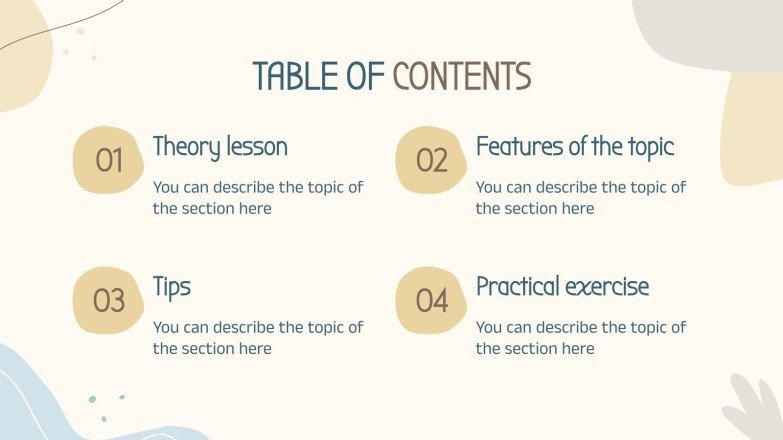 Leafy Pastel Boho Style Workshop | Google Slides & PPT