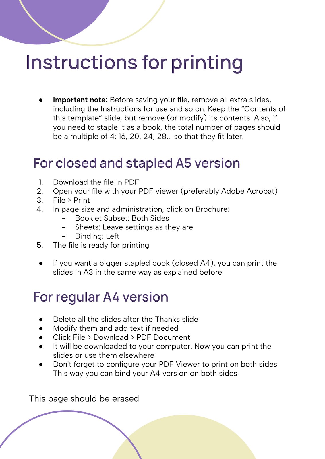 Basic elegant duotone style ethics and values booklet