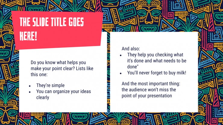 Ethnic Pattern Google Slides theme & PowerPoint template