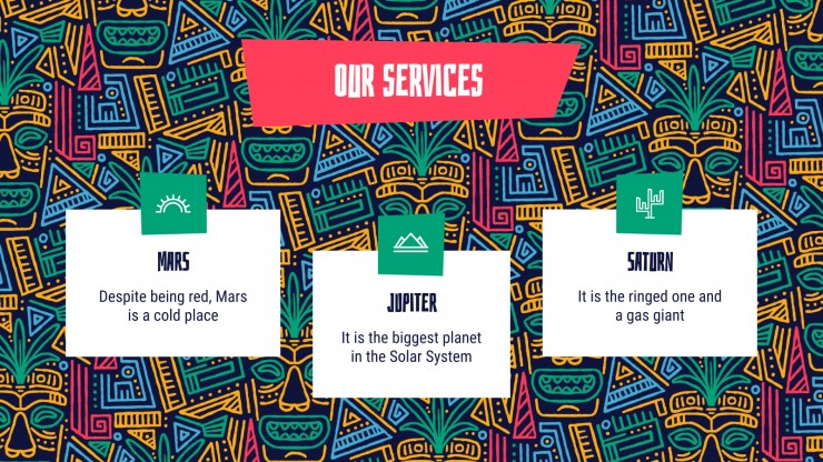 Ethnic Pattern Google Slides theme & PowerPoint template