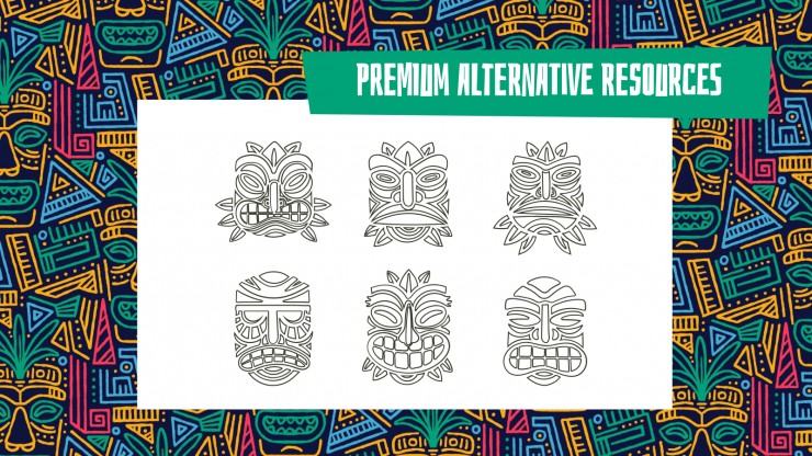 Ethnic Pattern Google Slides theme & PowerPoint template