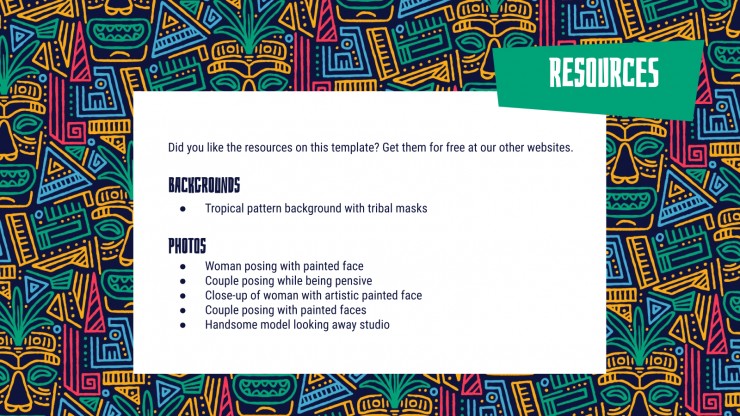 Ethnic Pattern Google Slides theme & PowerPoint template