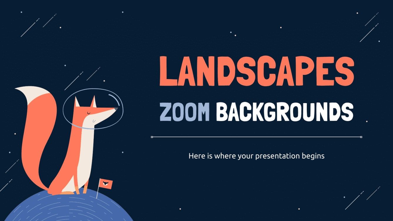 Landscapes: Zoom Backgrounds Google Slides & PPT template