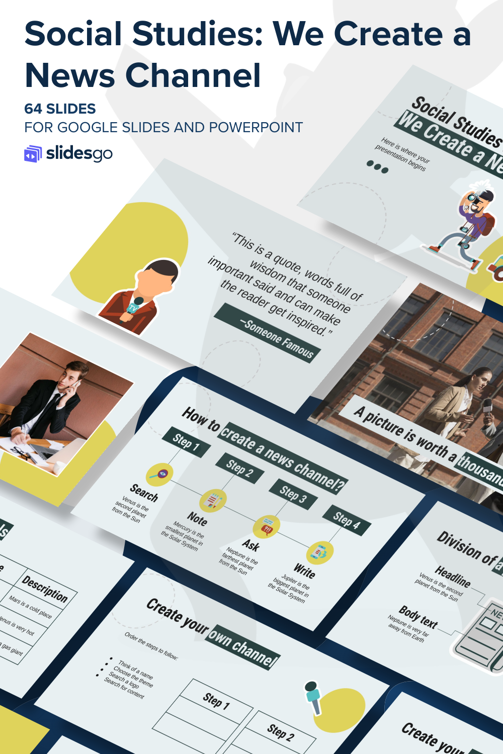 Social Studies for Middle School: We Create a News Channel