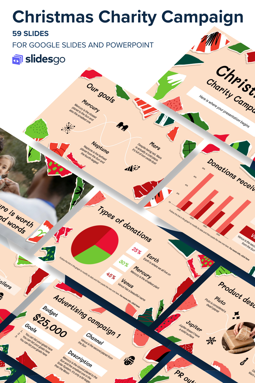 Christmas Charity Campaign | Google Slides & PowerPoint