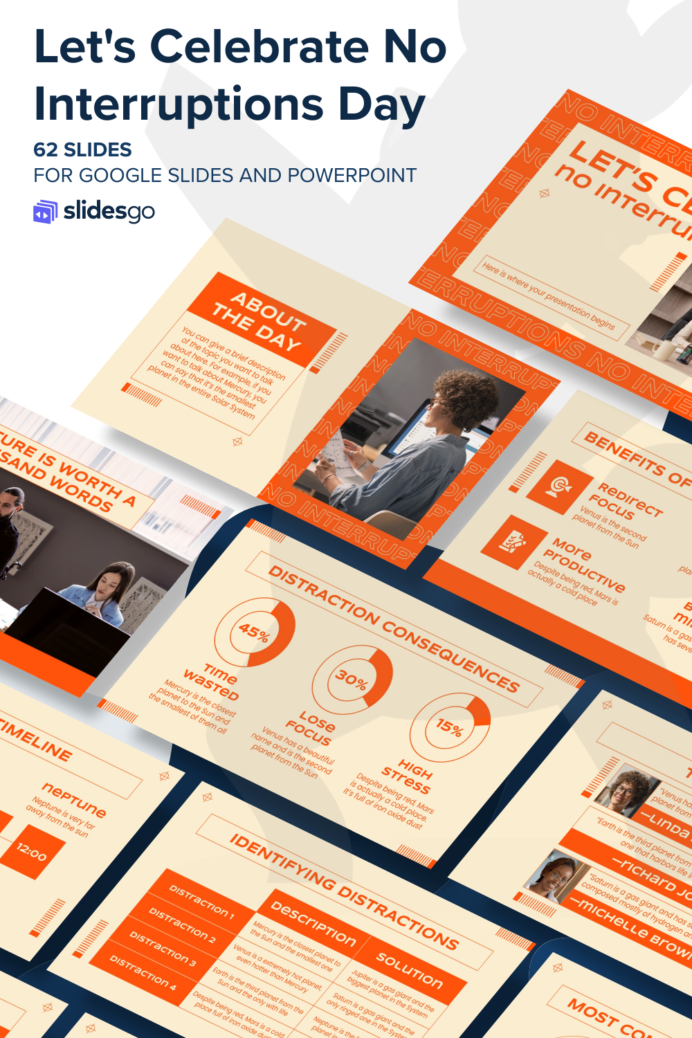 Let's Celebrate No Interruptions Day | Google Slides & PPT