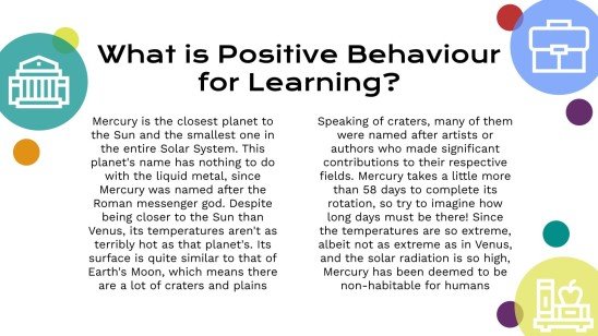 Positive Behavior for Learning: High School | Google Slides