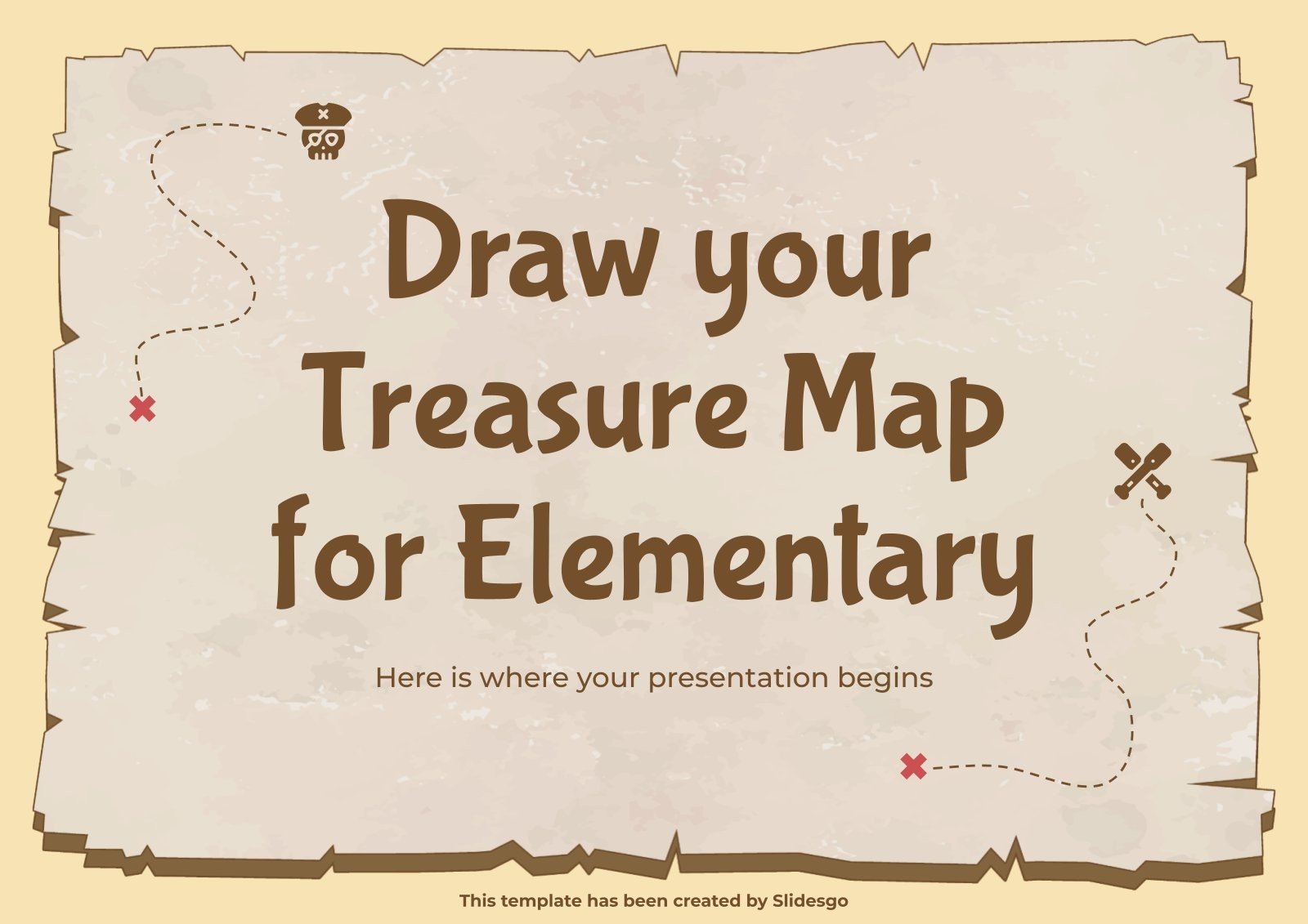 Draw your Treasure Map for Elementary | Google Slides & PPT