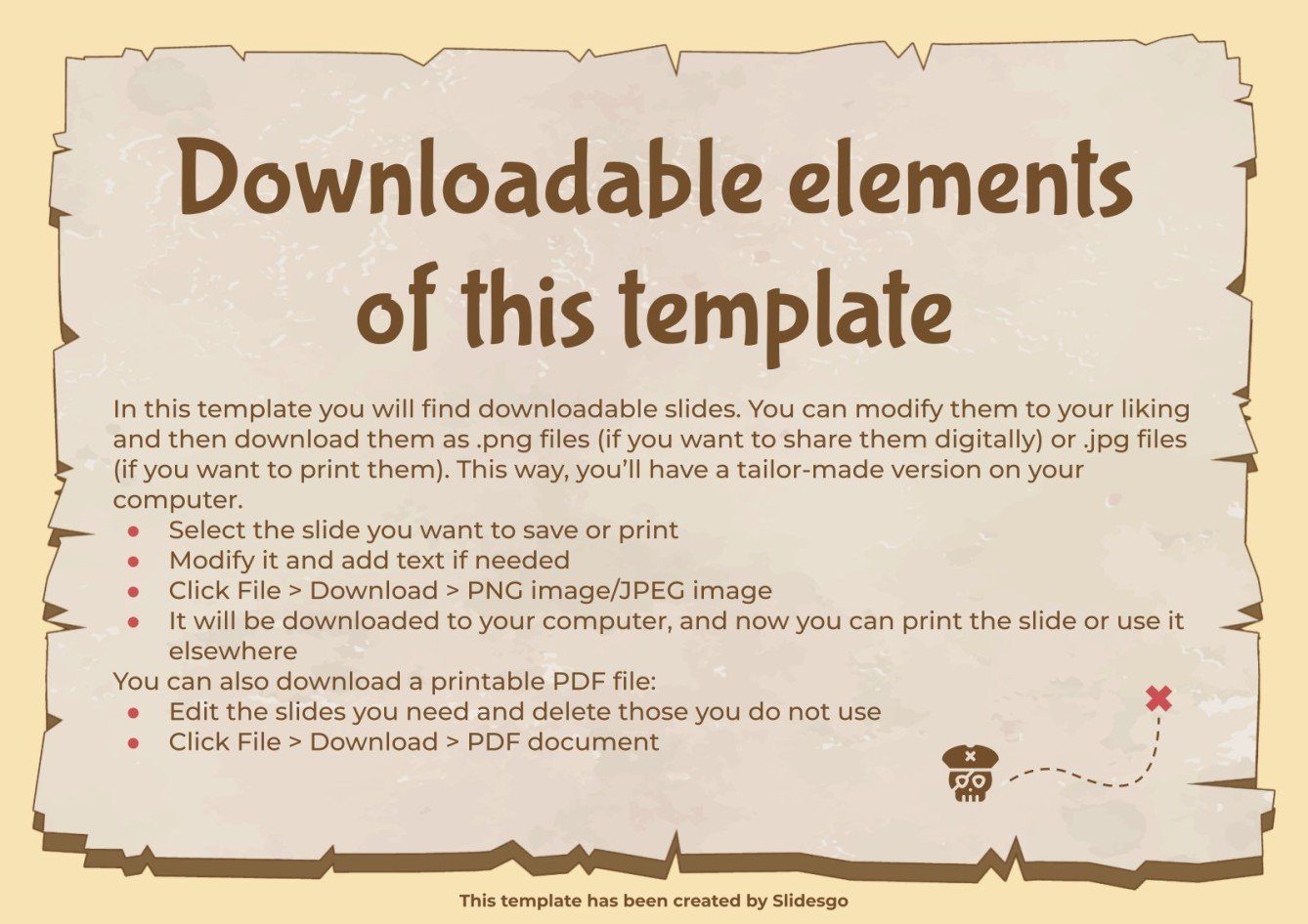 Draw your Treasure Map for Elementary | Google Slides & PPT