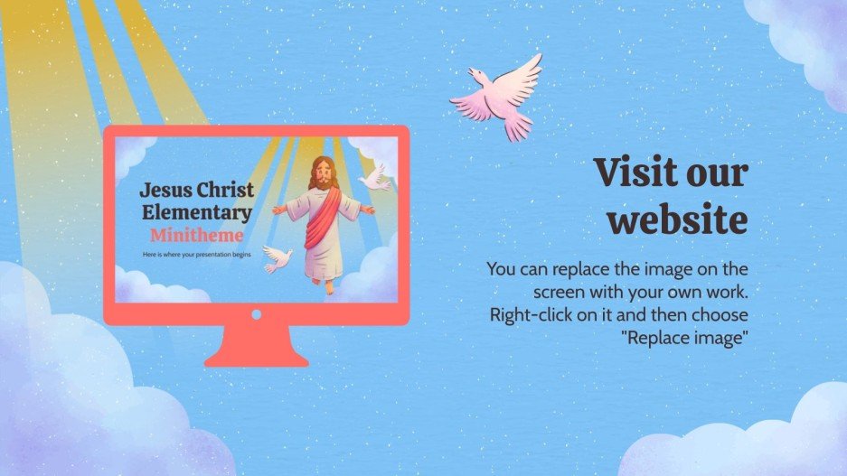 Jesus Christ Elementary Minitheme | Google Slides & PPT