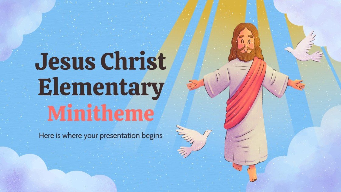Modelos grátis sobre Jesus para o Google Slides e PowerPoint
