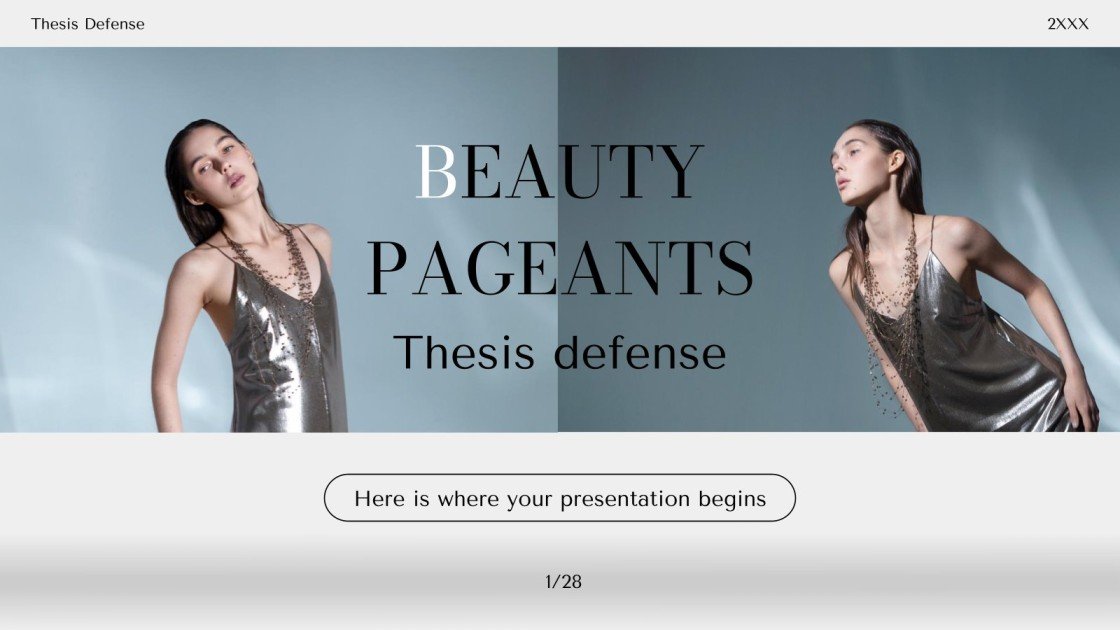 Beauty Pageants Thesis Defense | Google Slides & PPT
