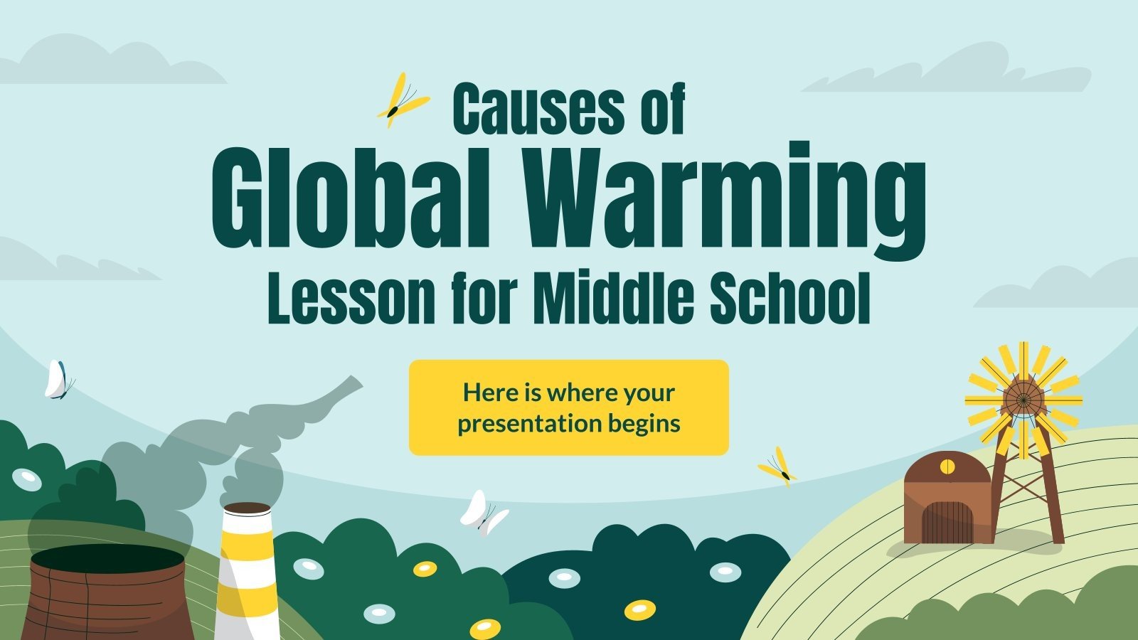 Causes of Global Warming Lesson | Google Slides & PPT