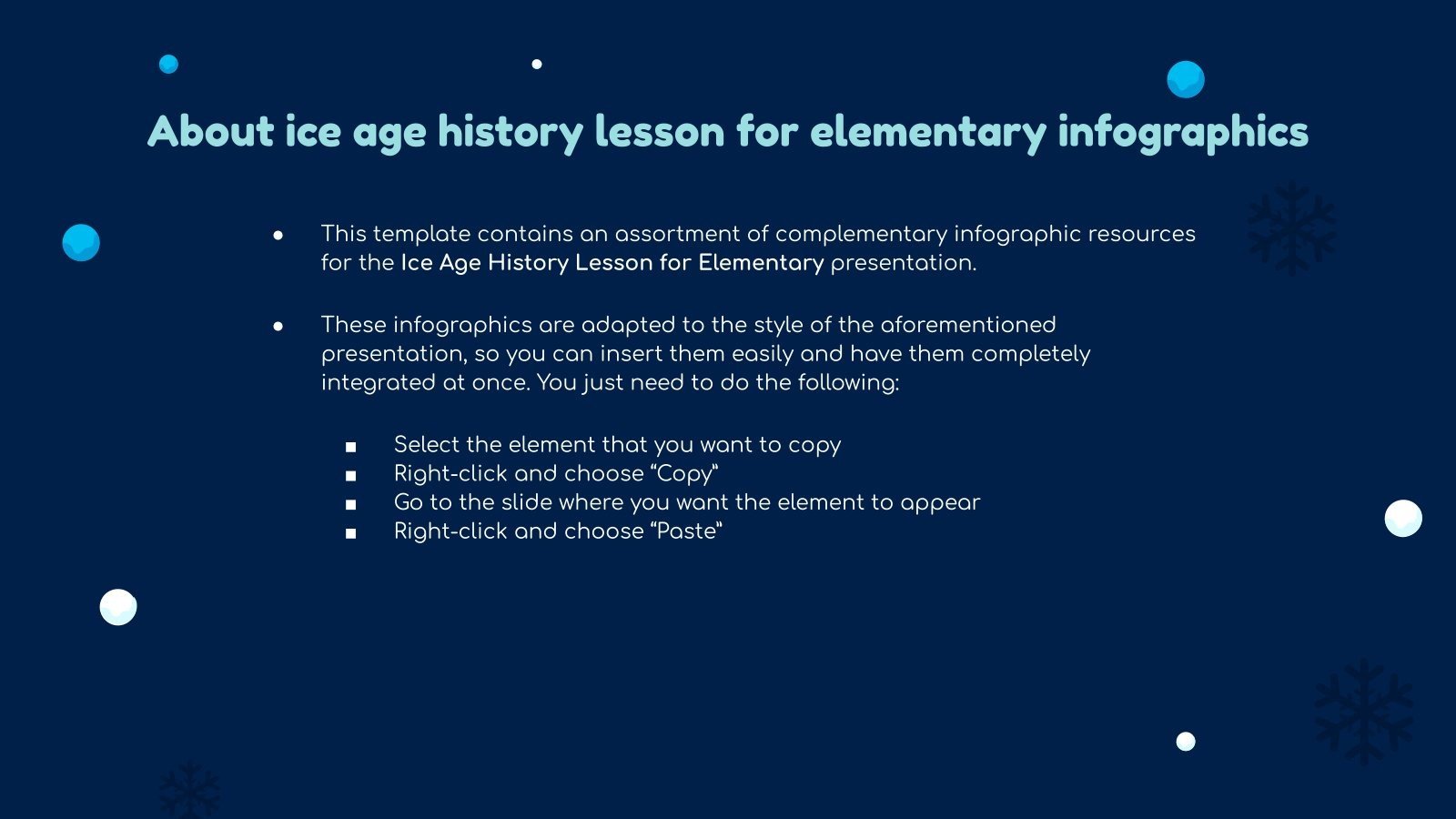 Ice Age History Lesson Infographics | Google Slides & PPT