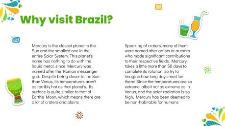 Brazil Tour Recommendations | Google Slides & PowerPoint