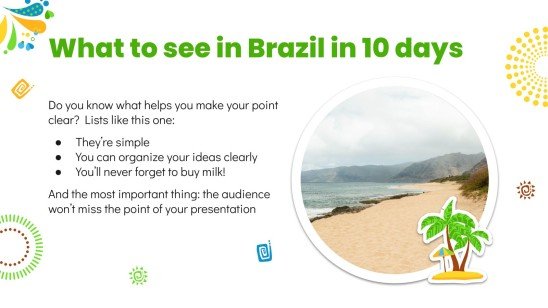 Brazil Tour Recommendations | Google Slides & PowerPoint