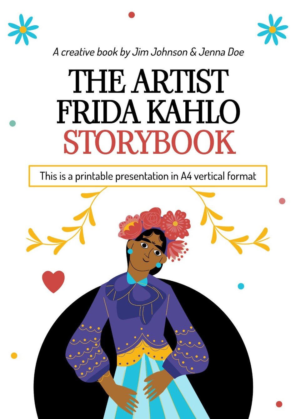 The artist Frida Kahlo Storybook | Google Slides & PPT