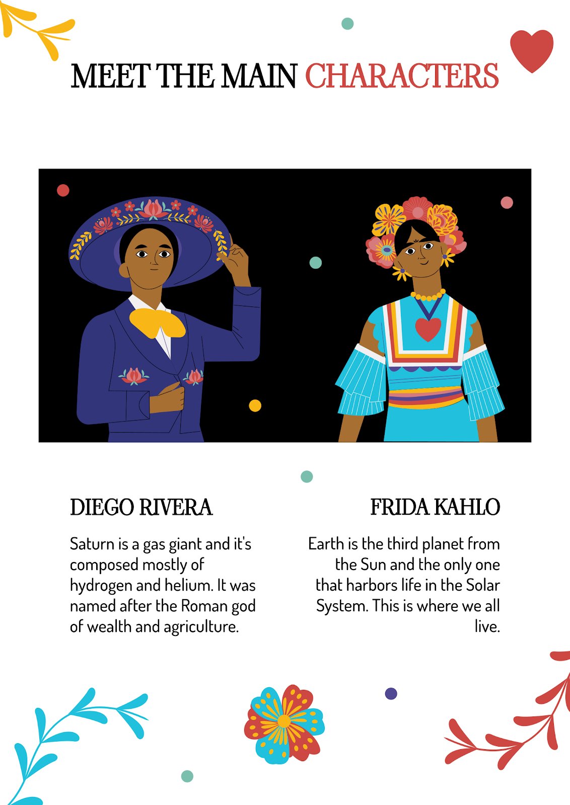 The artist Frida Kahlo Storybook | Google Slides & PPT
