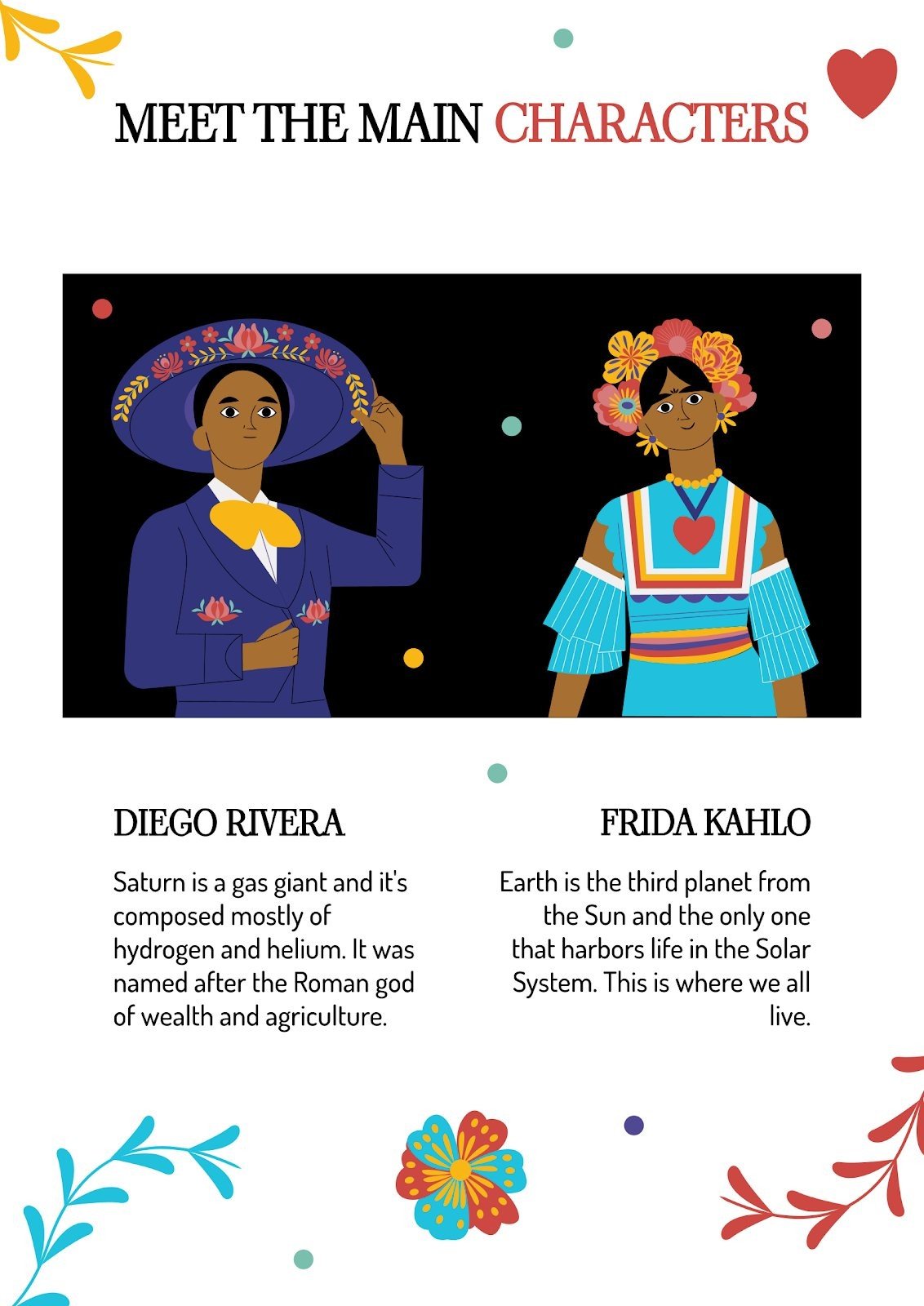 The artist Frida Kahlo Storybook | Google Slides & PPT