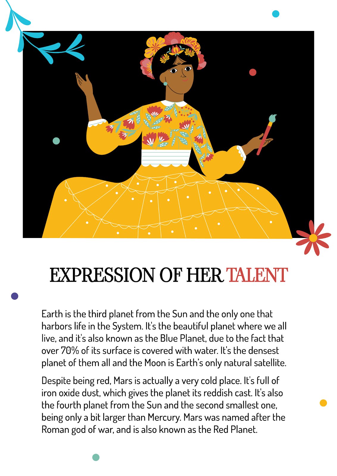 아티스트 Frida Kahlo 스토리북 | Google Slides & PPT