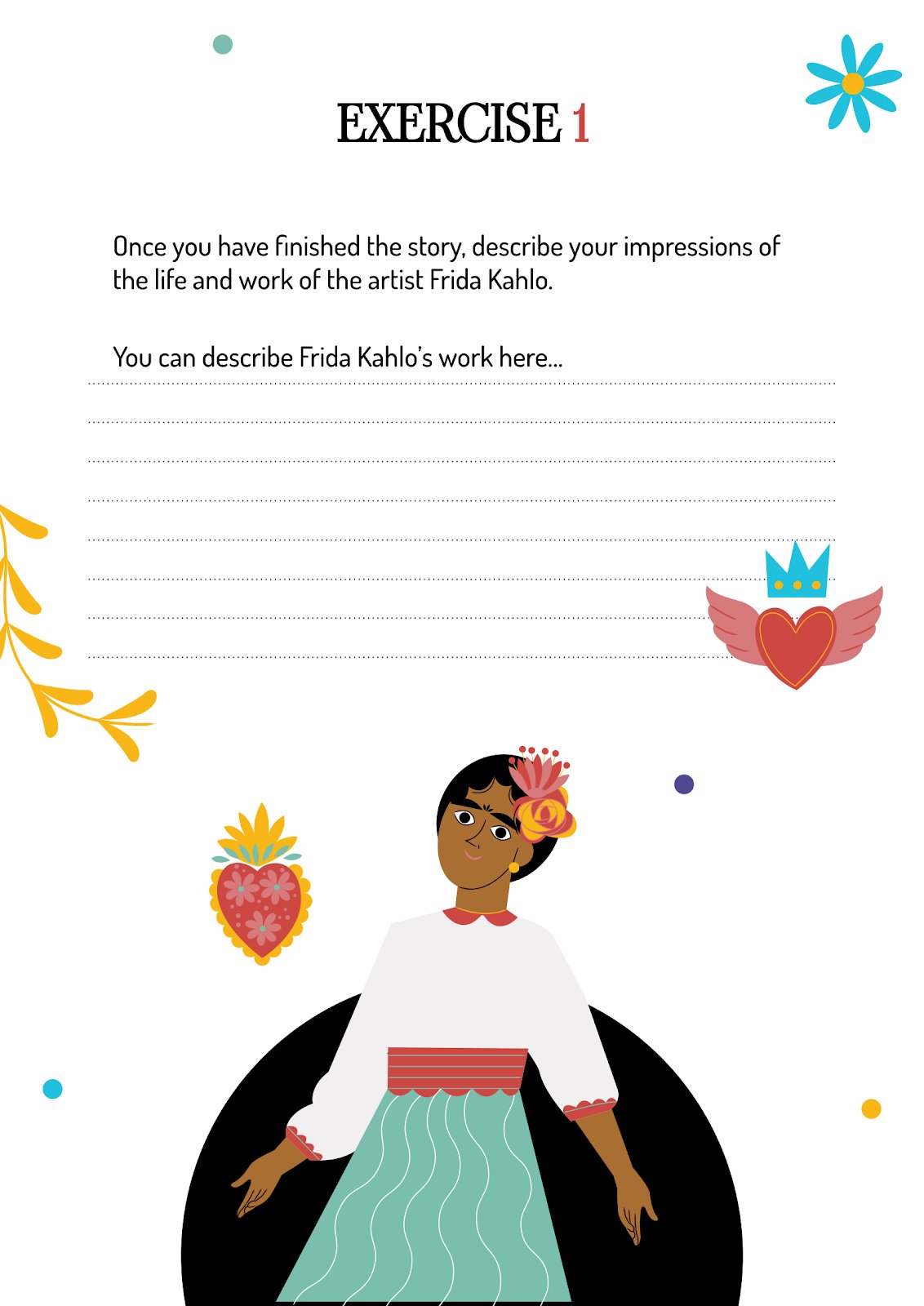 The artist Frida Kahlo Storybook | Google Slides & PPT
