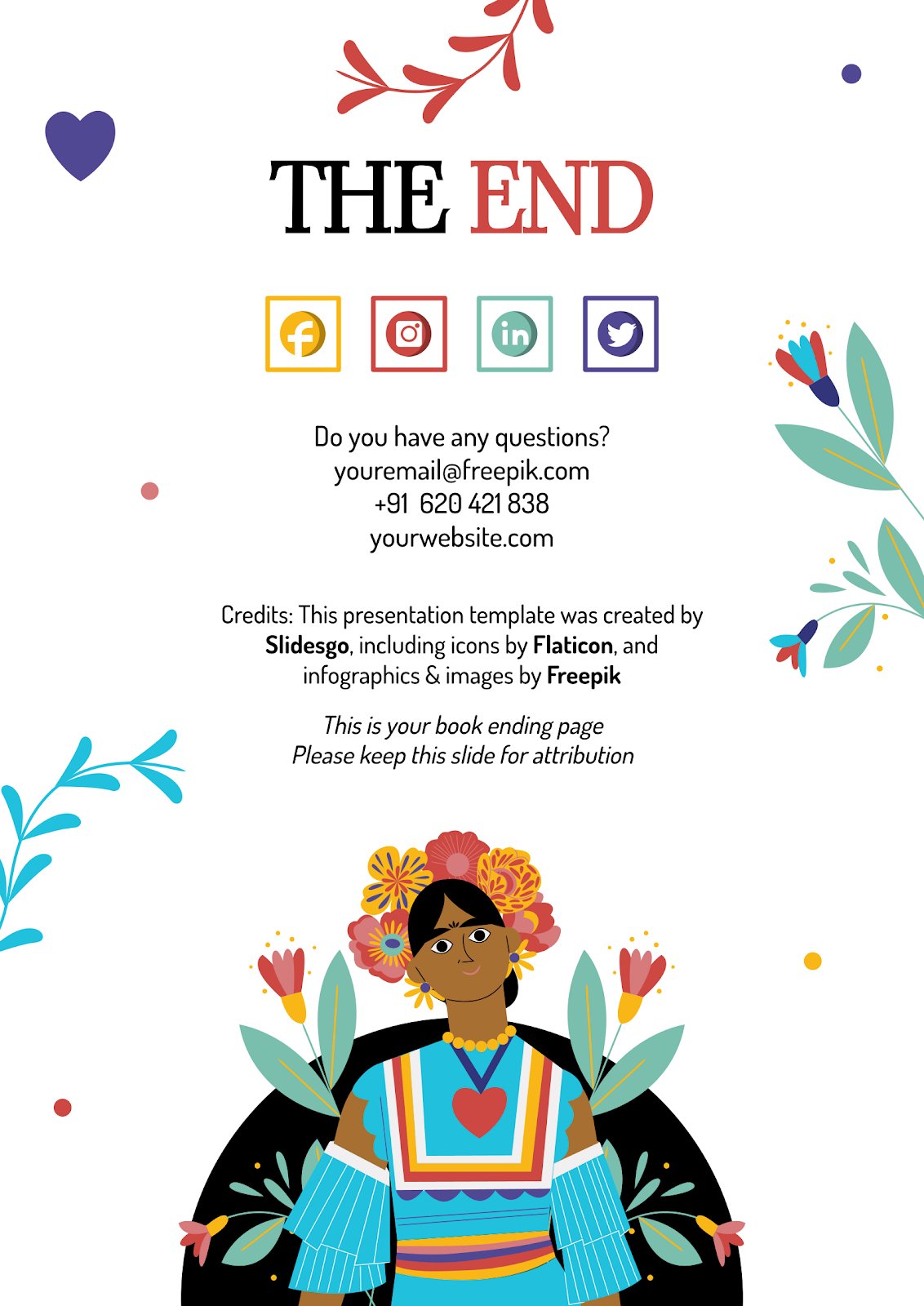 아티스트 Frida Kahlo 스토리북 | Google Slides & PPT