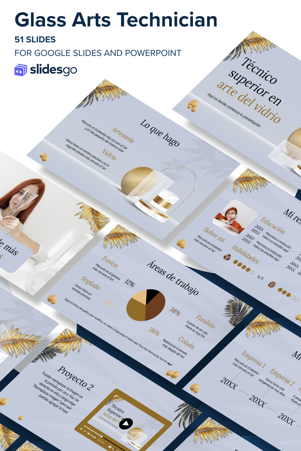 Glass Arts Technician | Google Slides & PowerPoint template