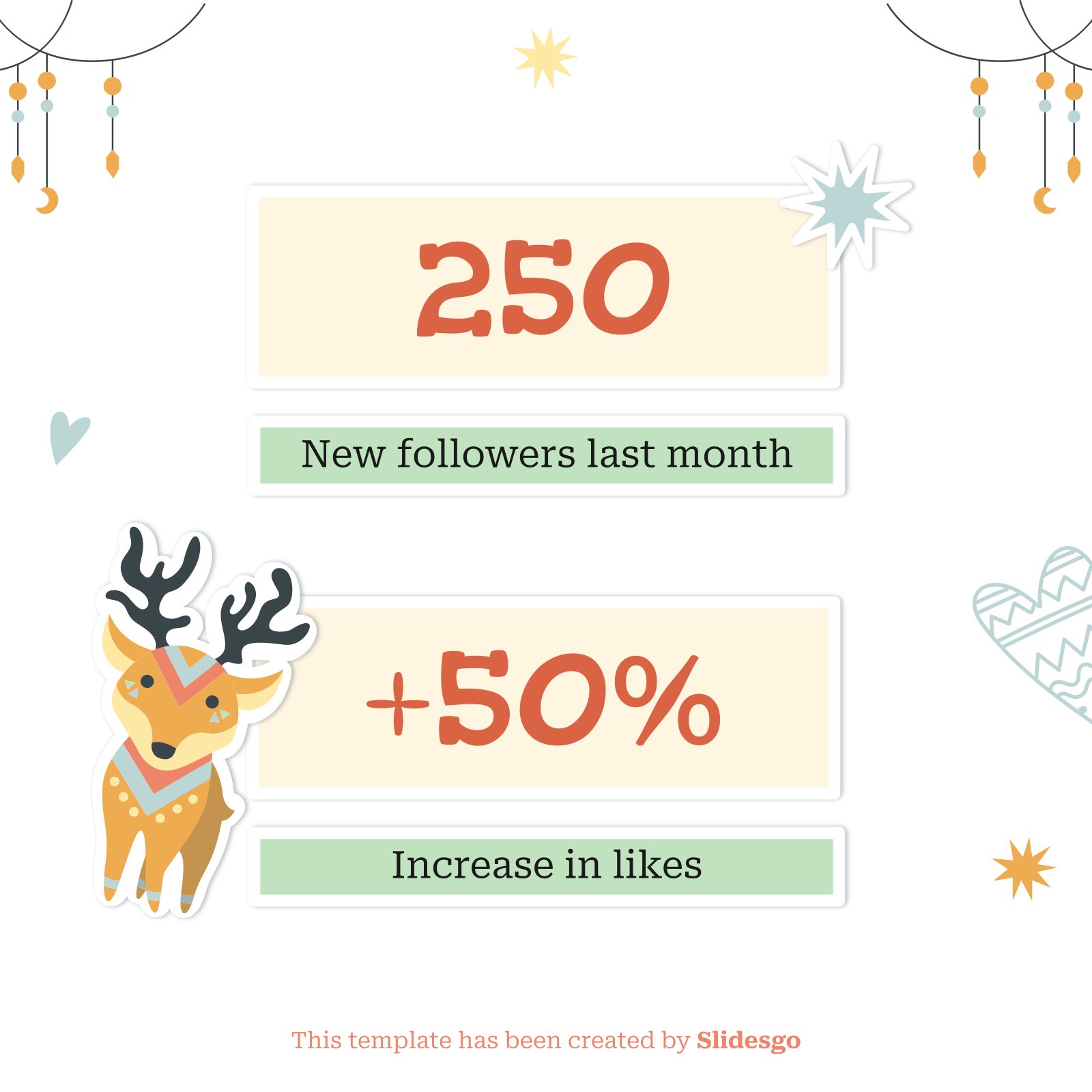 Posts de IG estilo boho con doodles y animales adorables
